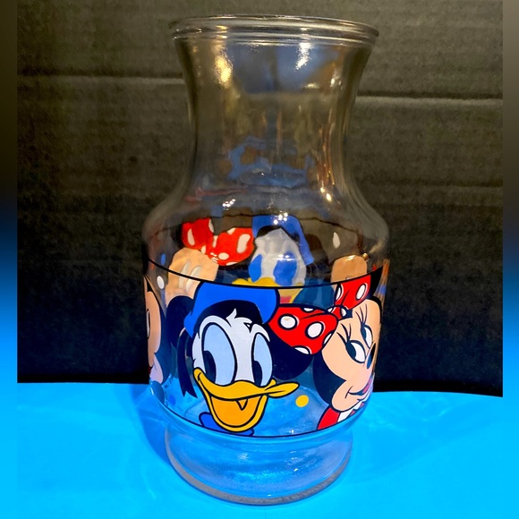 Disney | Kitchen | Walt Disney Vtg Mickey Minnie Donald Duck Glass ...